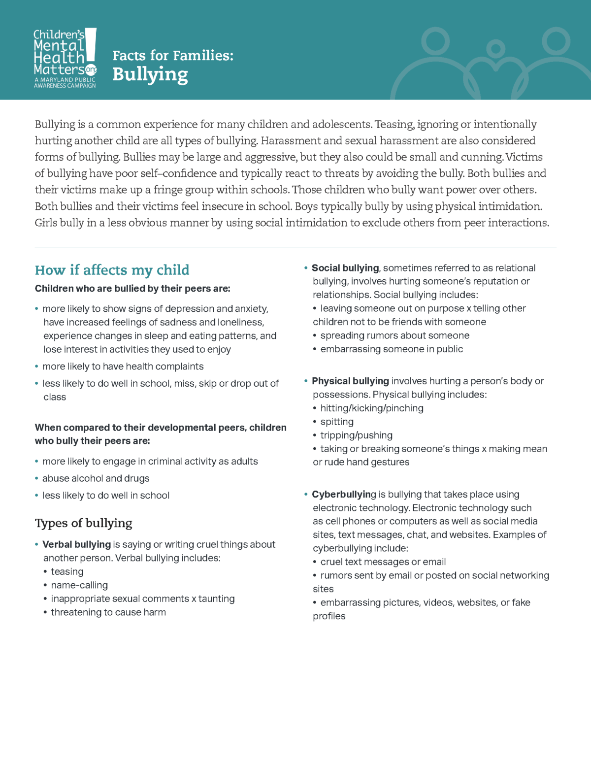 Resource Library - Children's Mental Health Matters