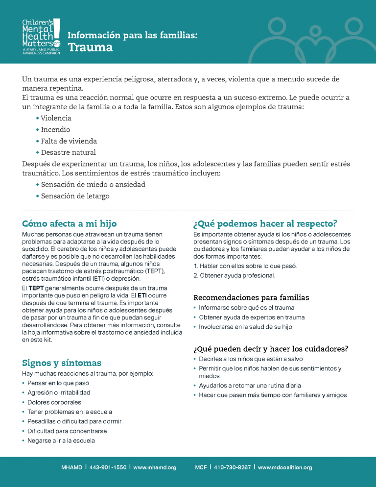 Trauma (Trauma) - Children's Mental Health Matters